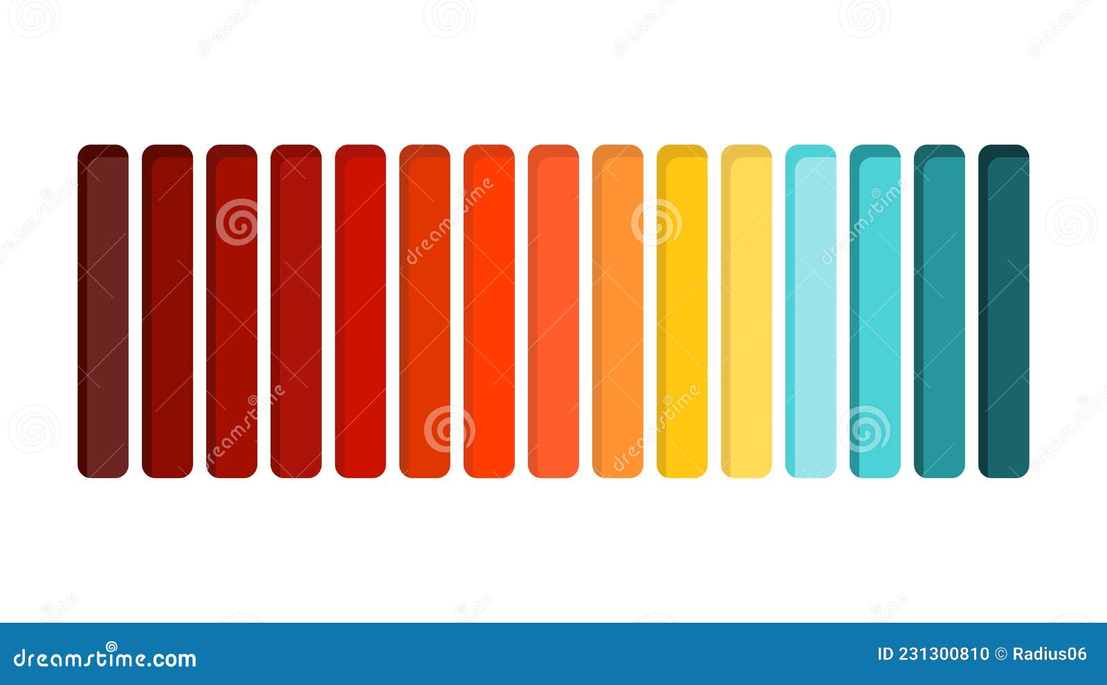 Loading or Progress Bar with Gradient Scale Stock Vector - Illustration ...