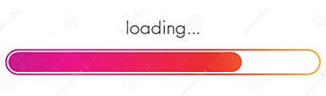 Loading Progress Bar. Pink Spectrum Scale. Stock Vector - Illustration ...
