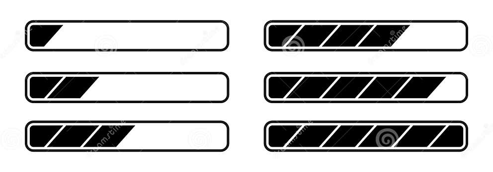 Loading or Progress Completed Percentage Bar, Loading Status Bar ...