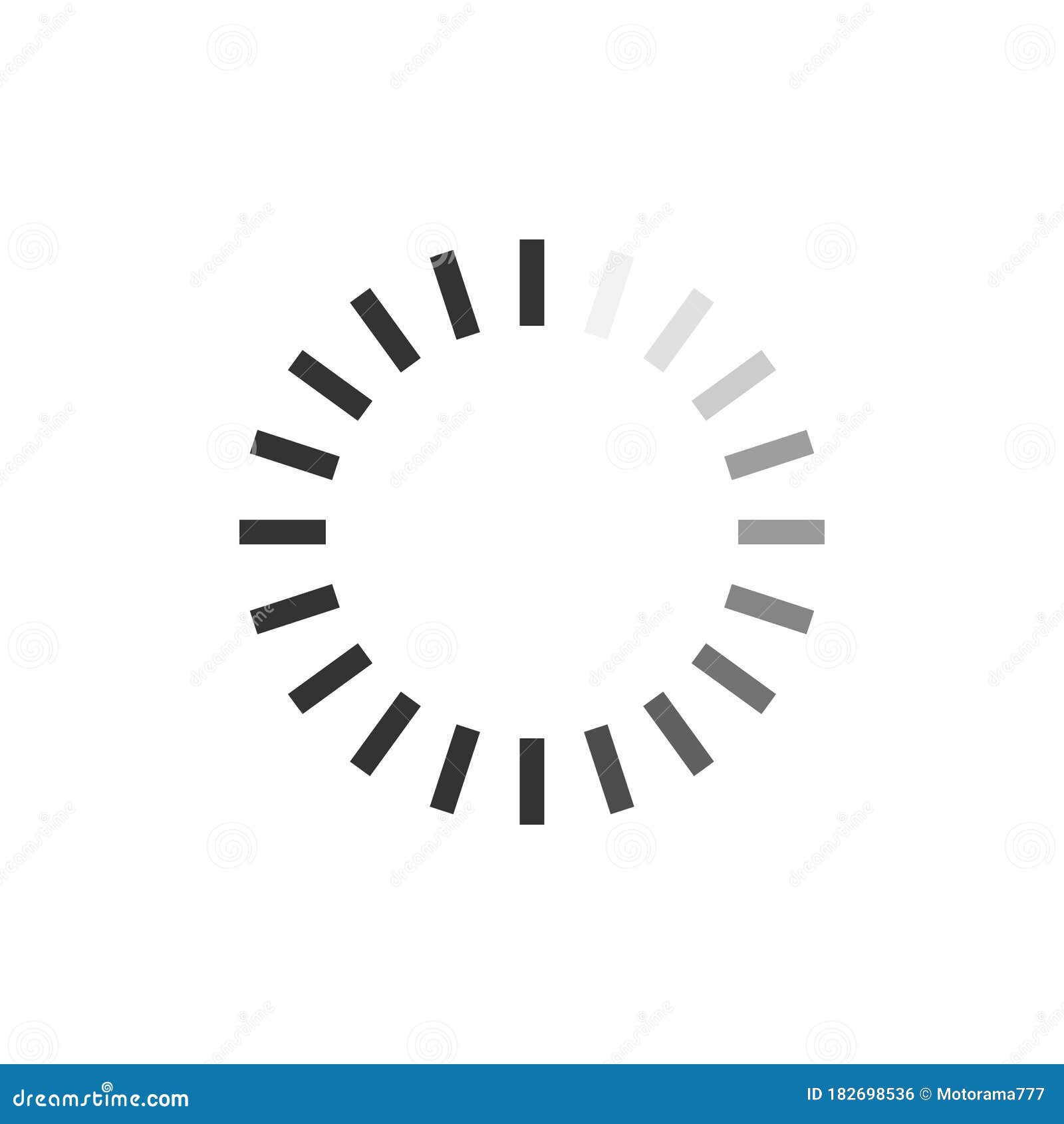Loading Progress or Load Circle Icon Stock Vector - Illustration of ...