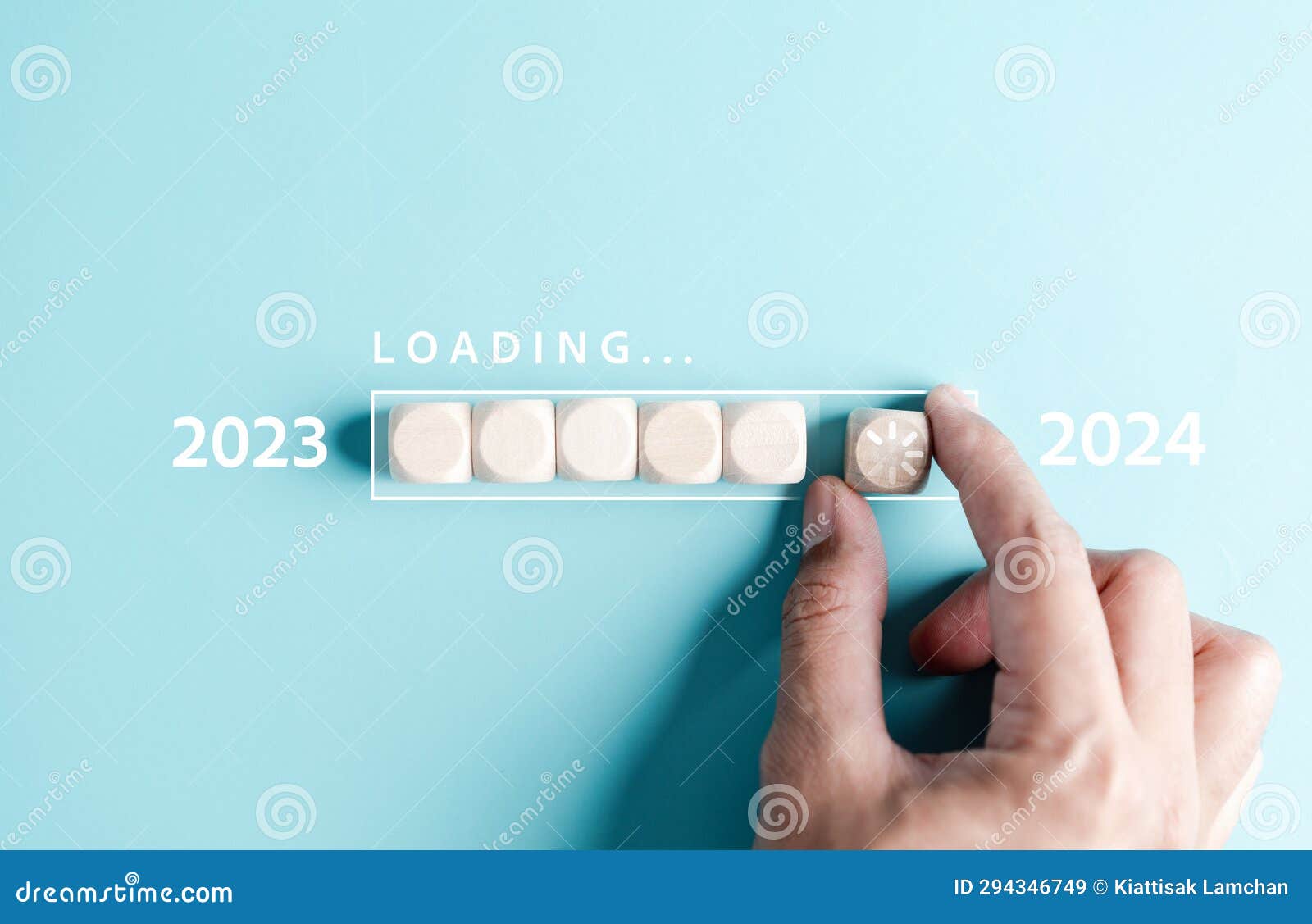 Loading Progress from 2023 To 2024 To Countdown Stock Image - Image of ...