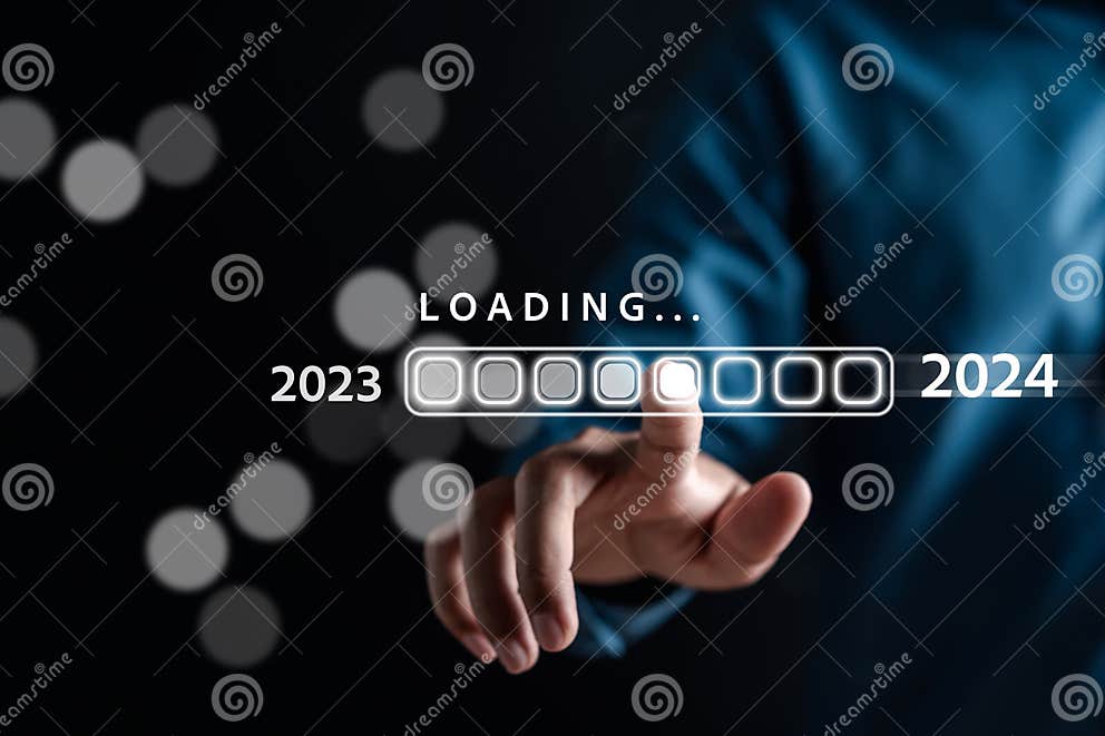 Loading Progress from 2023 To 2024 To Countdown Merry Christmas and ...