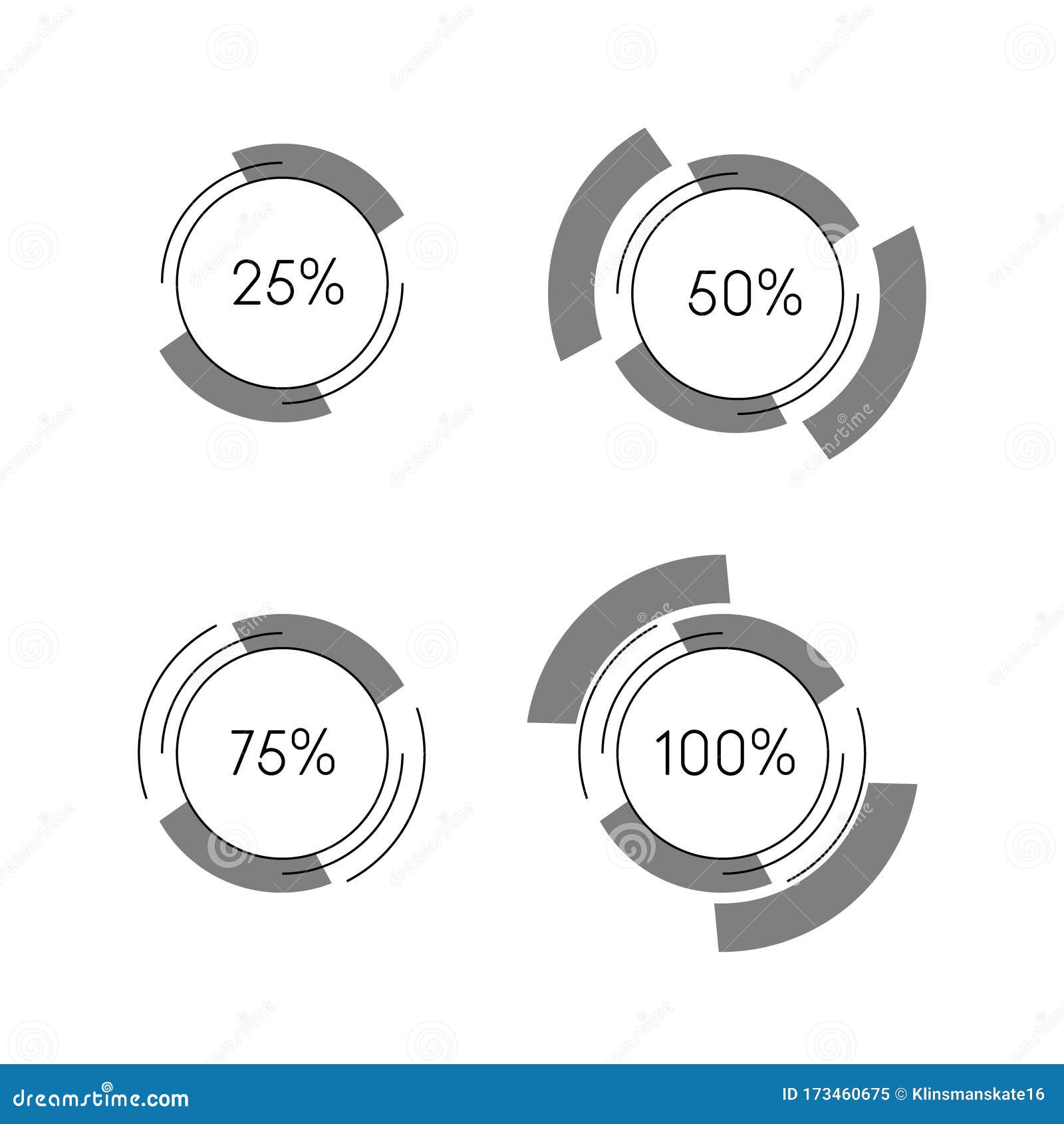 Loading Progress Ui Design Element Vector Eps 10 Stock Vector ...