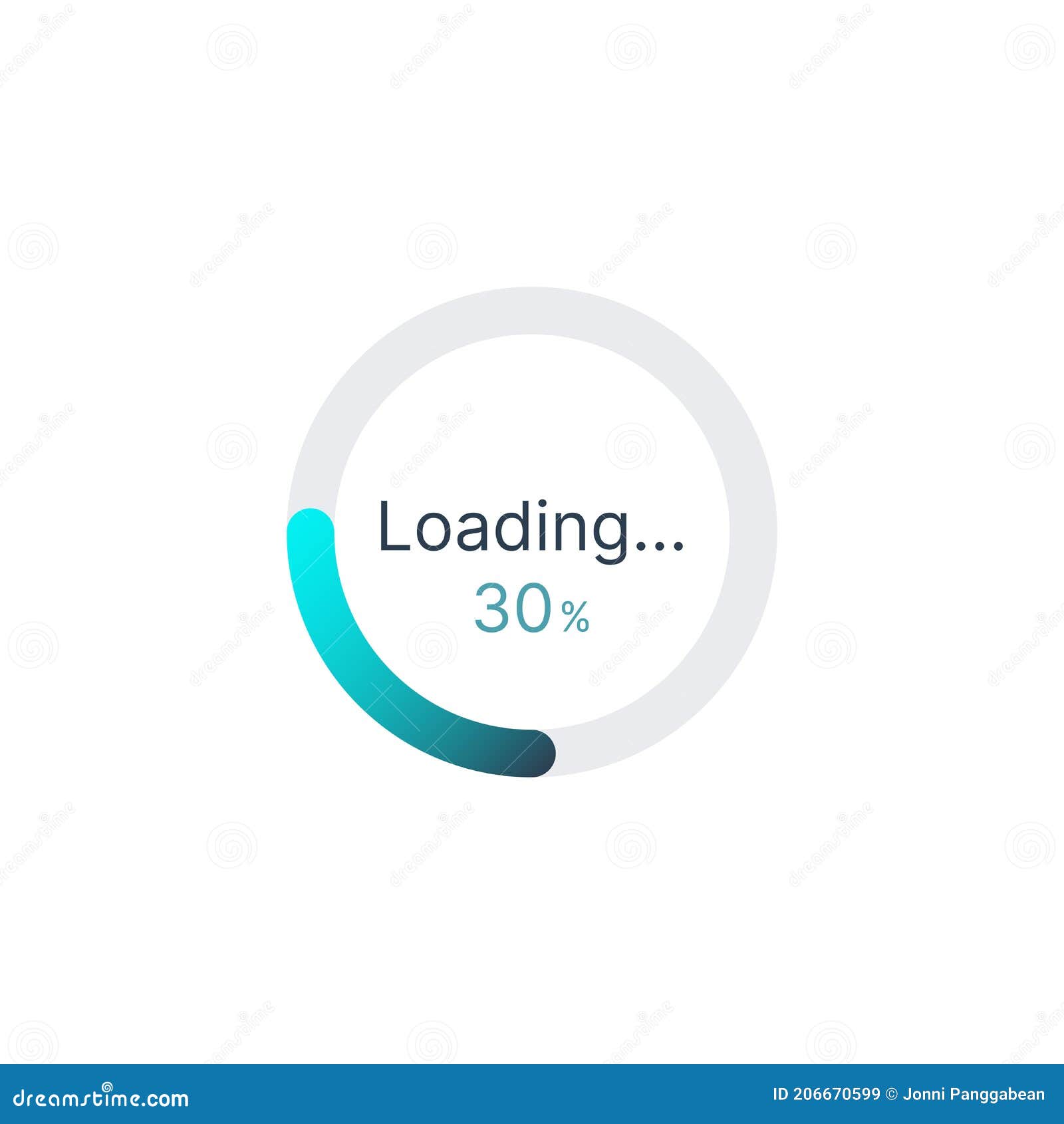 Loading Progress User Interface Elements for Mobile App. UI Icons ...