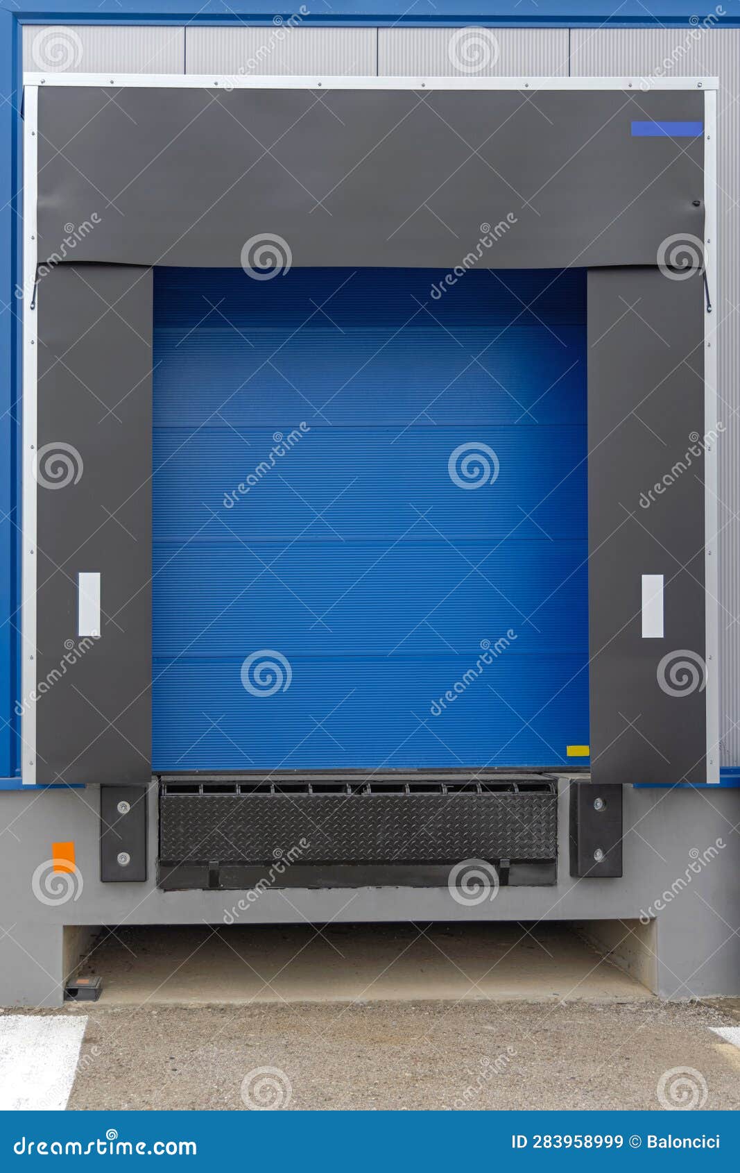 Loading Ramp Cargo Door stock image. Image of logistics - 283958999