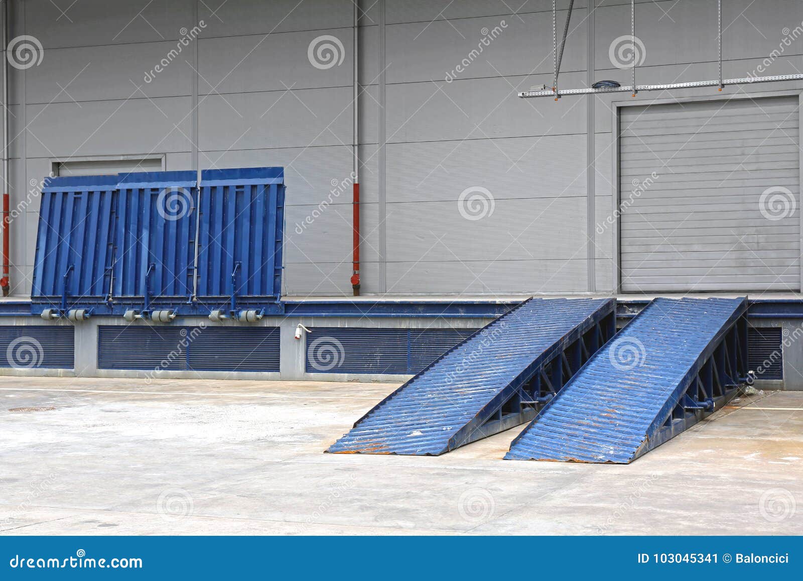 Loading Ramp stock image. Image of industry, industrial - 103045341