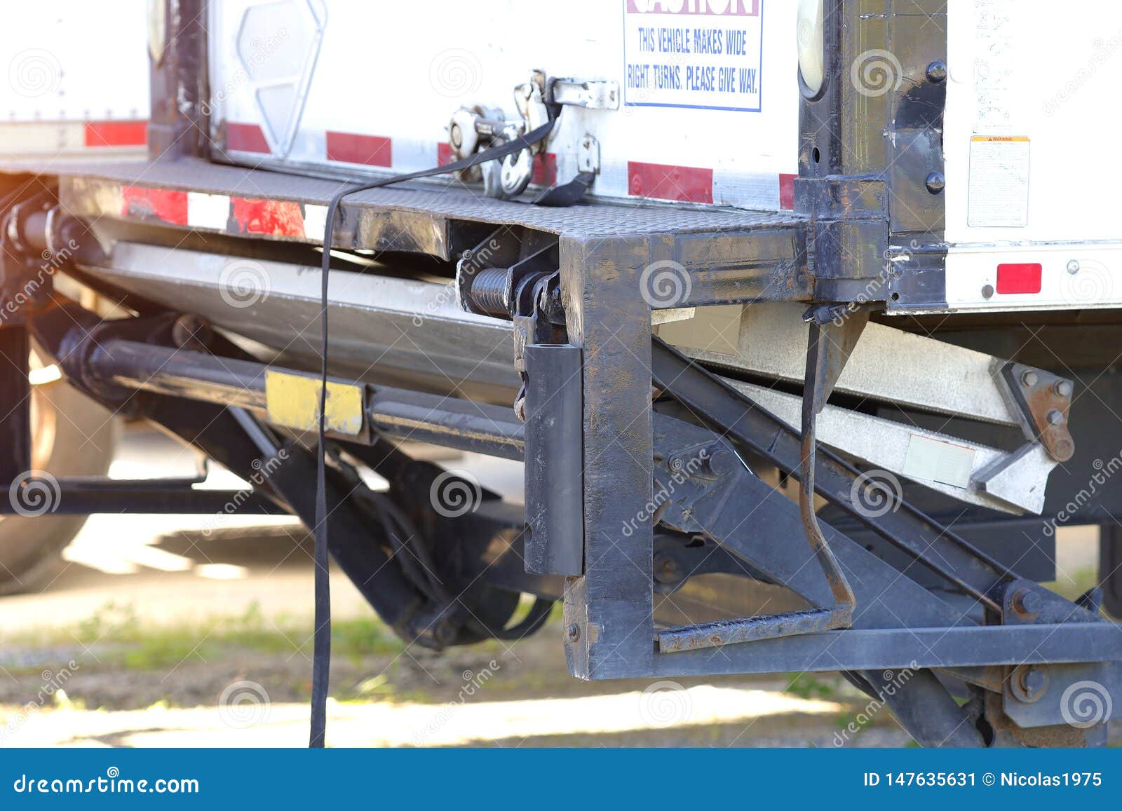Loading ramp truck moving stock image. Image of loading - 147635631