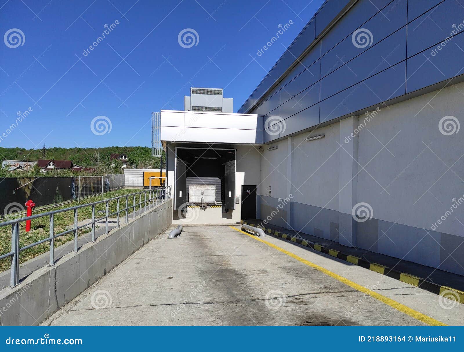 Loading Ramp for Trucks from Shopping Mall Stock Photo - Image of ...