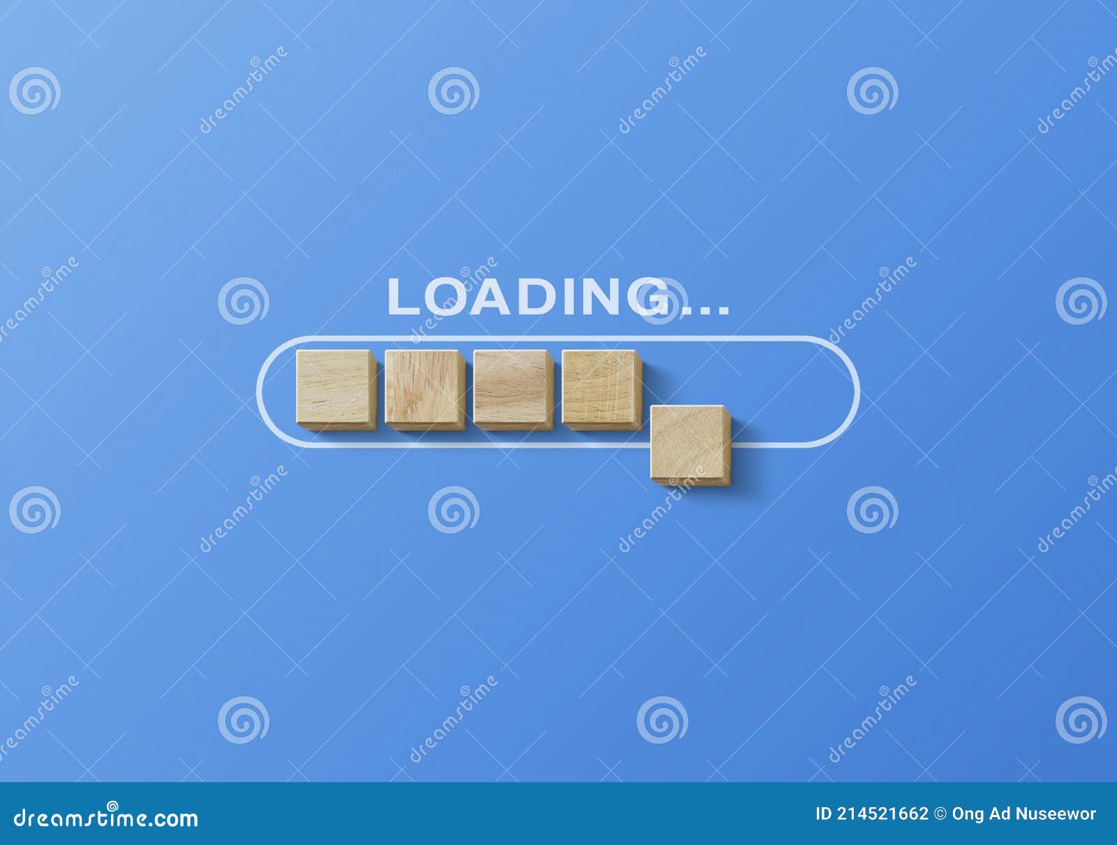 Loading, Reboot, Refresh or Mindset Concept. Wooden Blocks are Arranged ...