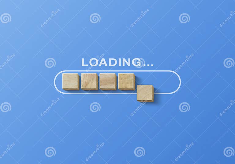 Loading, Reboot, Refresh or Mindset Concept. Wooden Blocks are Arranged ...