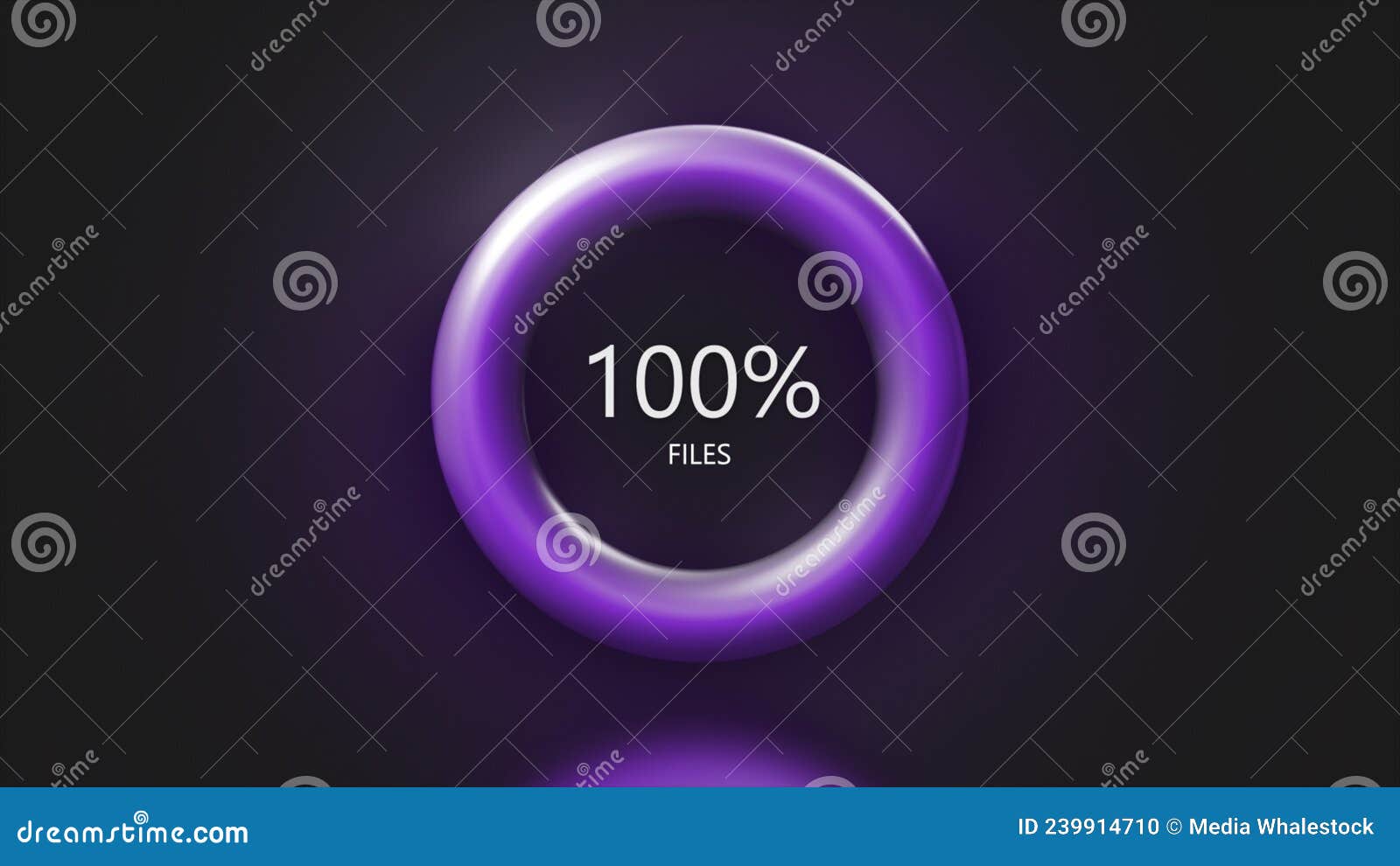 Loading Ring with Percentages. Motion Stock Photo - Image of interface ...