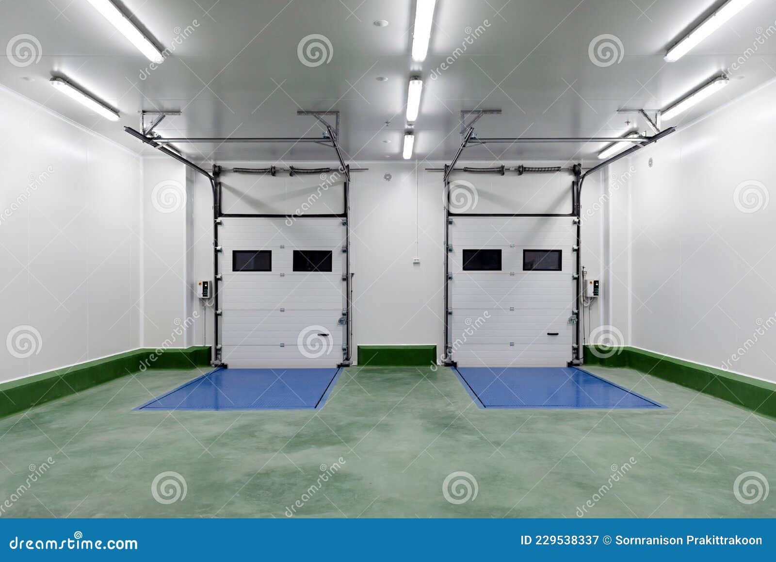 Loading Room for Goods in Cold Warehouse Storage Stock Image - Image of ...