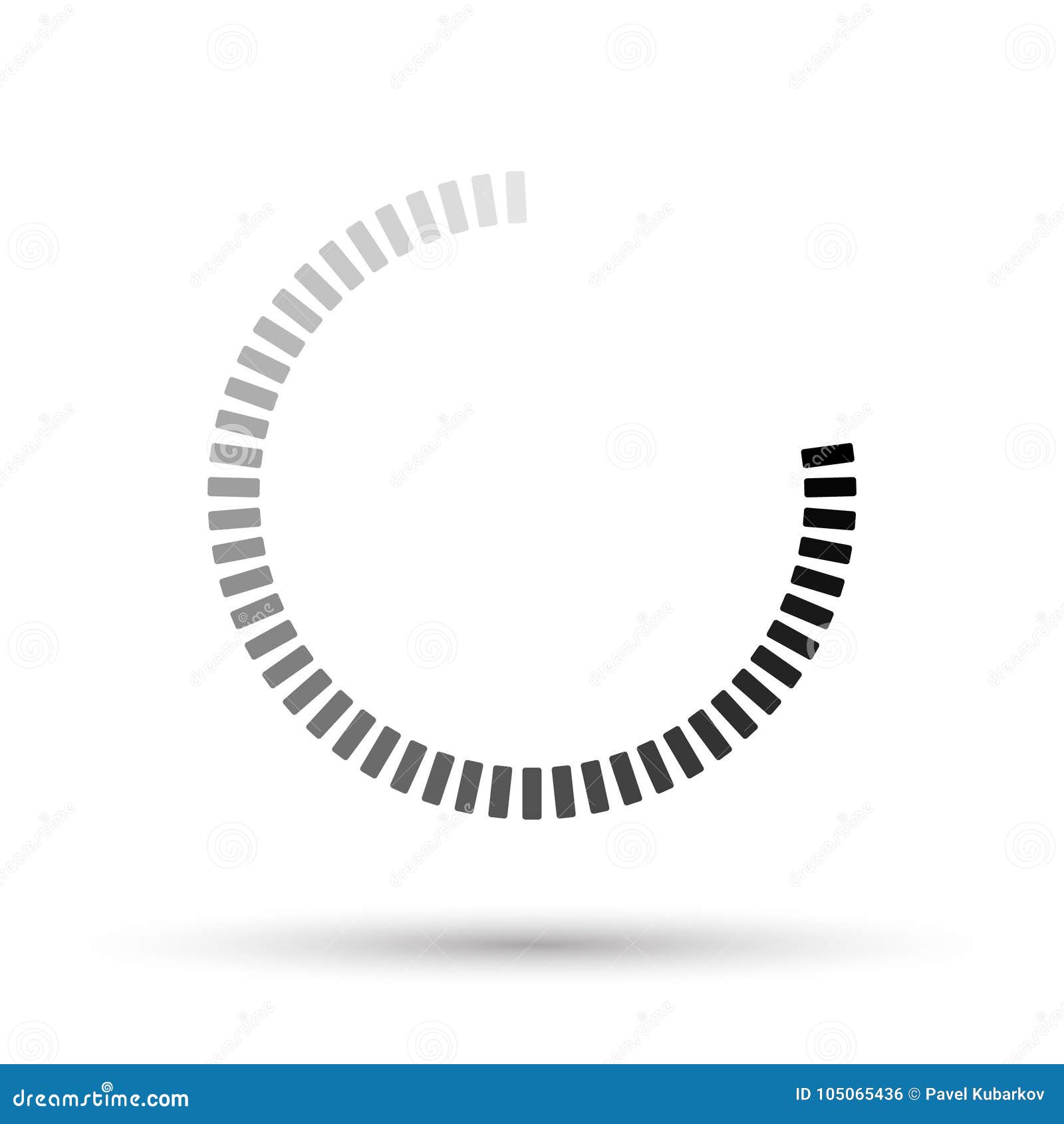 Loading Round Scale on White Stock Vector - Illustration of empty ...
