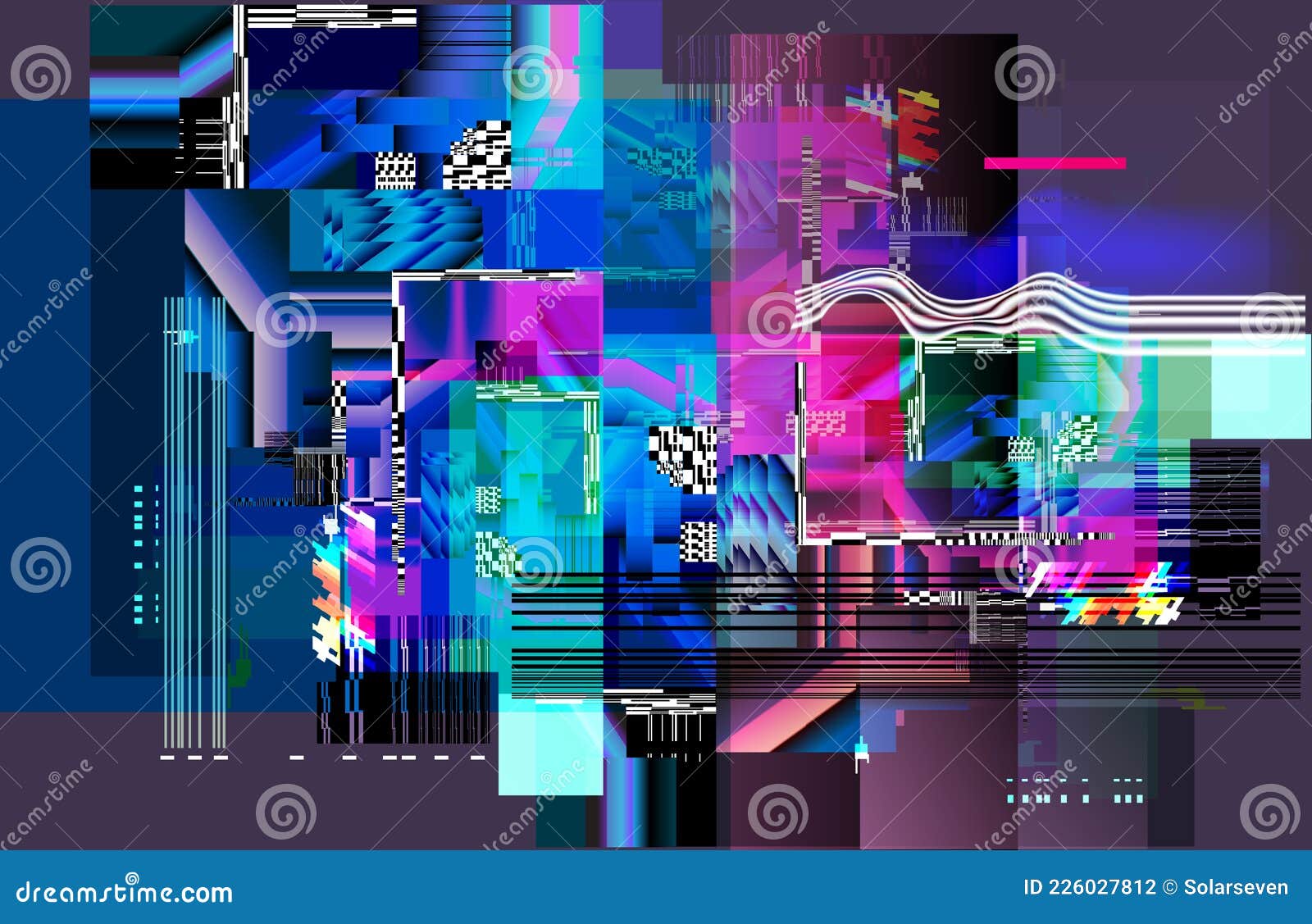 Loading Screen Glitch Internet Bandwdith Vector Stock Vector ...