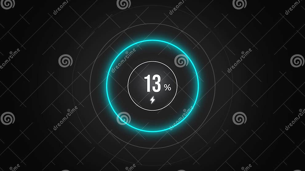 Loading screen at 13 . stock illustration. Illustration of screen ...