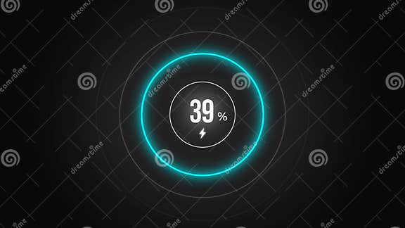 Loading screen at 39 . stock illustration. Illustration of charging ...