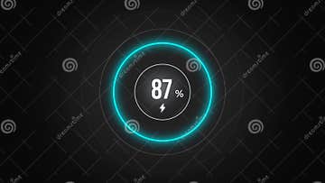 Loading screen at 87 . stock illustration. Illustration of status ...