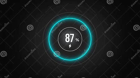 Loading screen at 87 . stock illustration. Illustration of status ...