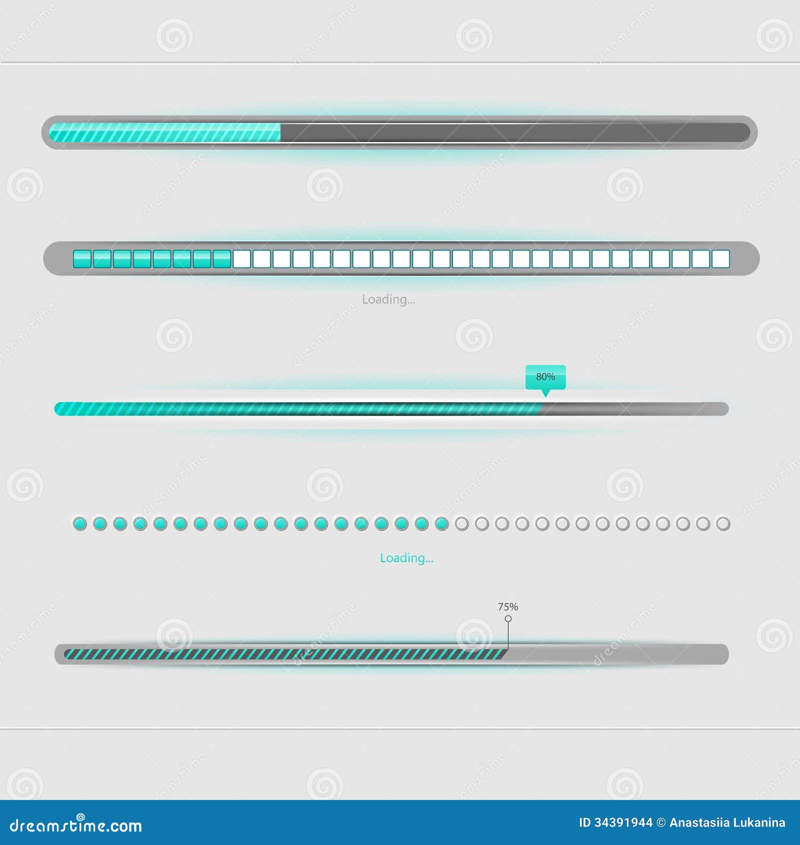 Loading set stock vector. Illustration of electricity - 34391944