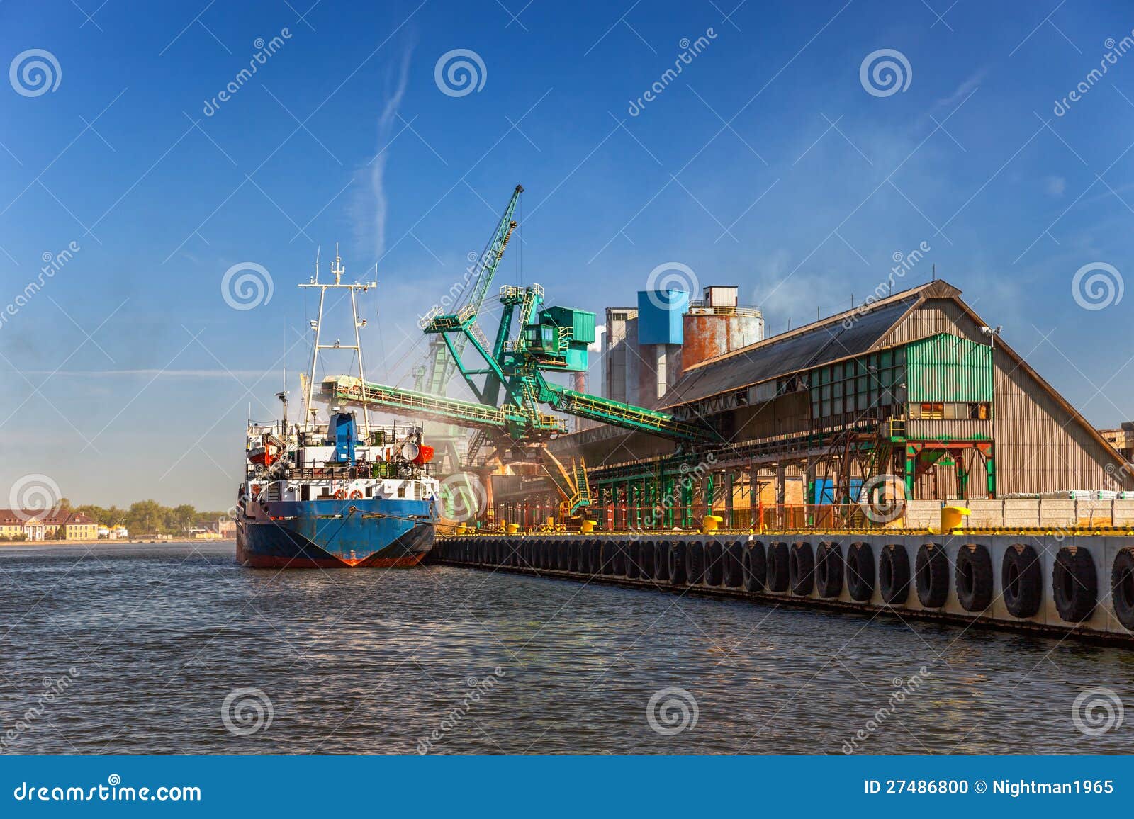 Loading ship stock photo. Image of plant, rope, machine - 27486800