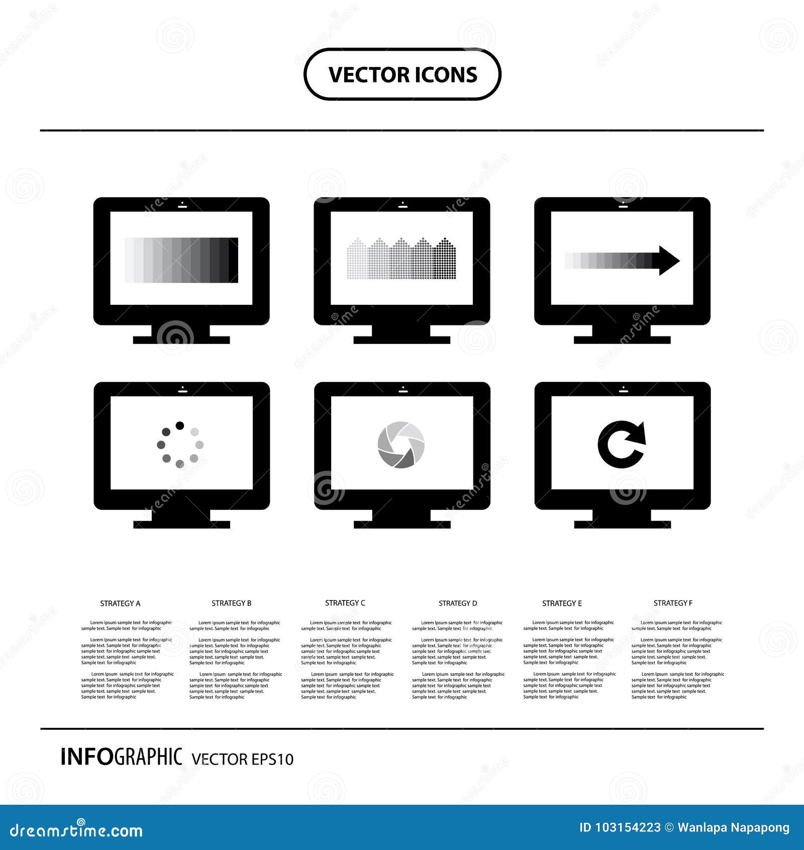 Loading Sign Computer Upload Stock Vector - Illustration of waiting ...