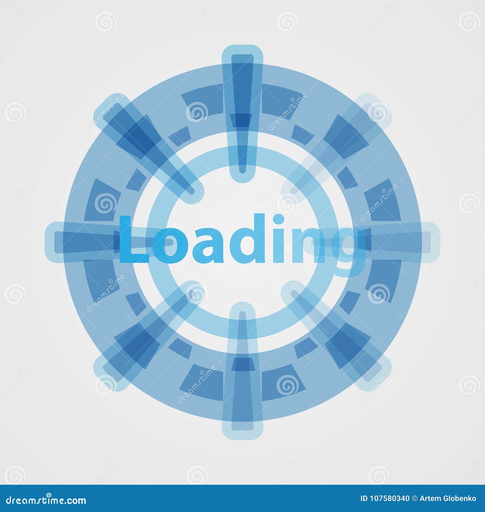 Loading Sign on Transparent Background. Stock Vector - Illustration of ...