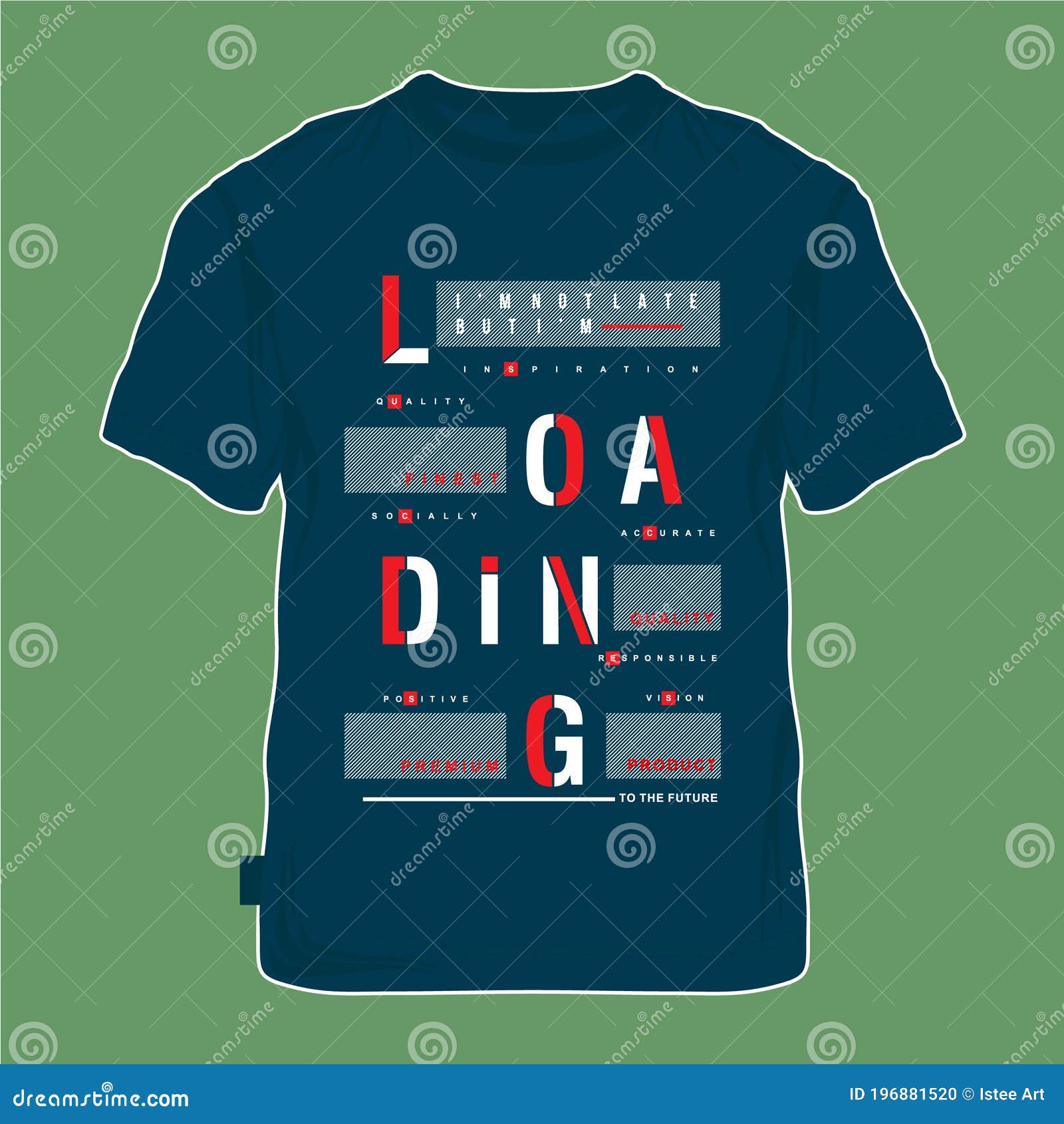 Loading, Slogan Graphic T Shirt Typography Vector Stock Vector ...