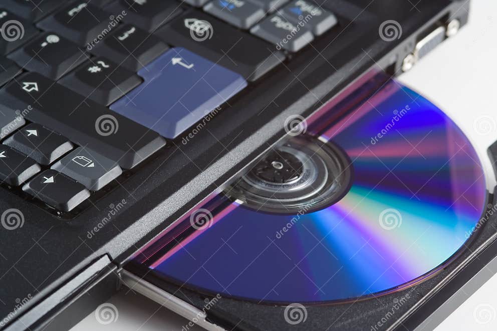 Loading Software into a Laptop Stock Image - Image of install, desk: 675919