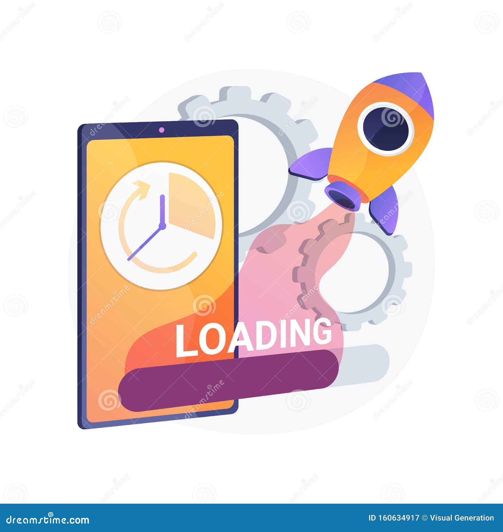 Loading Speed Boost Vector Concept Metaphor Stock Vector - Illustration ...