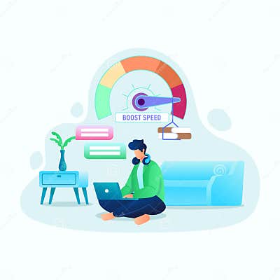Loading Speed Boost Vector, Internet Boost Speed Vector Illustration ...