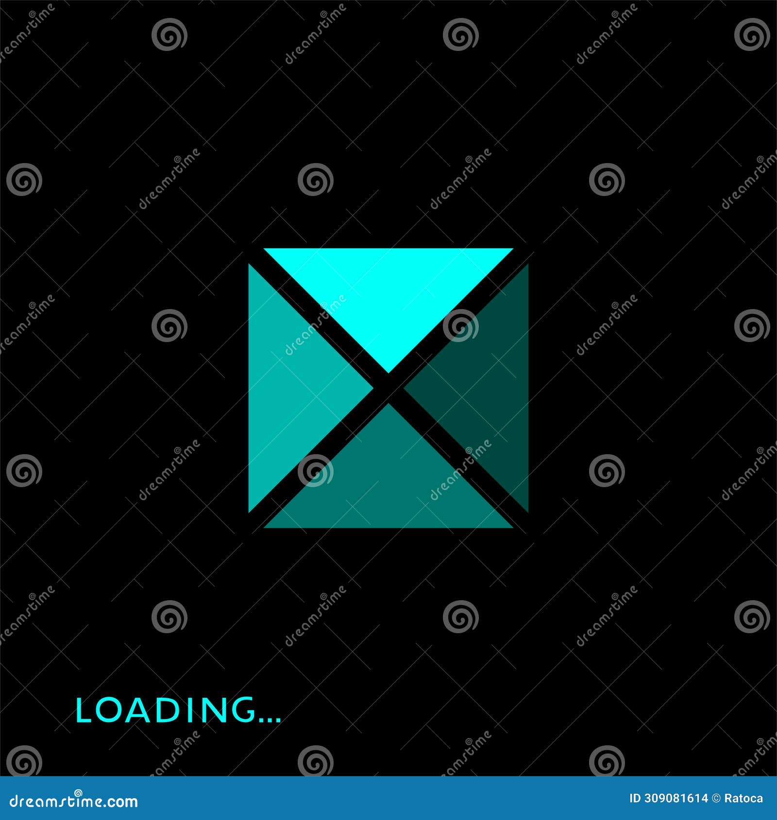 Loading status symbol stock vector. Illustration of internet - 309081614