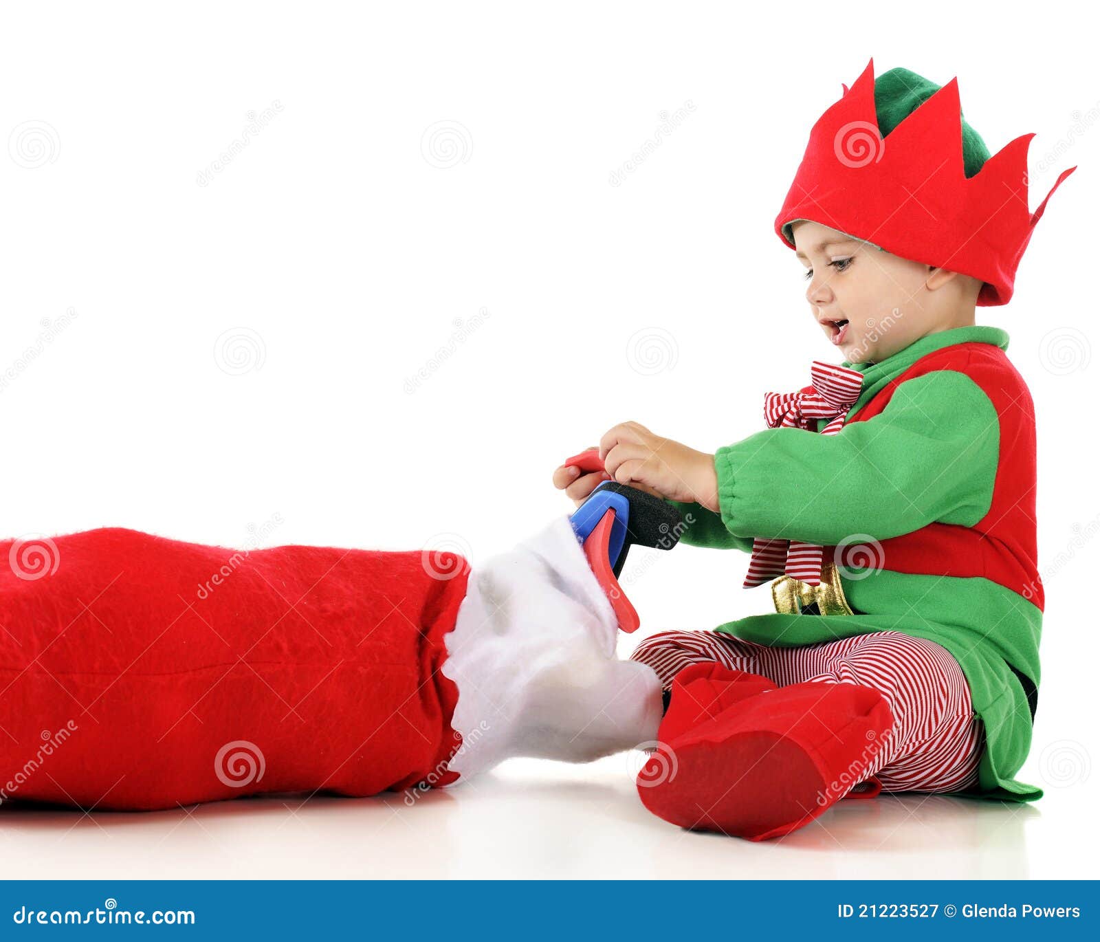 Loading the Stocking stock image. Image of cute, sitting - 21223527