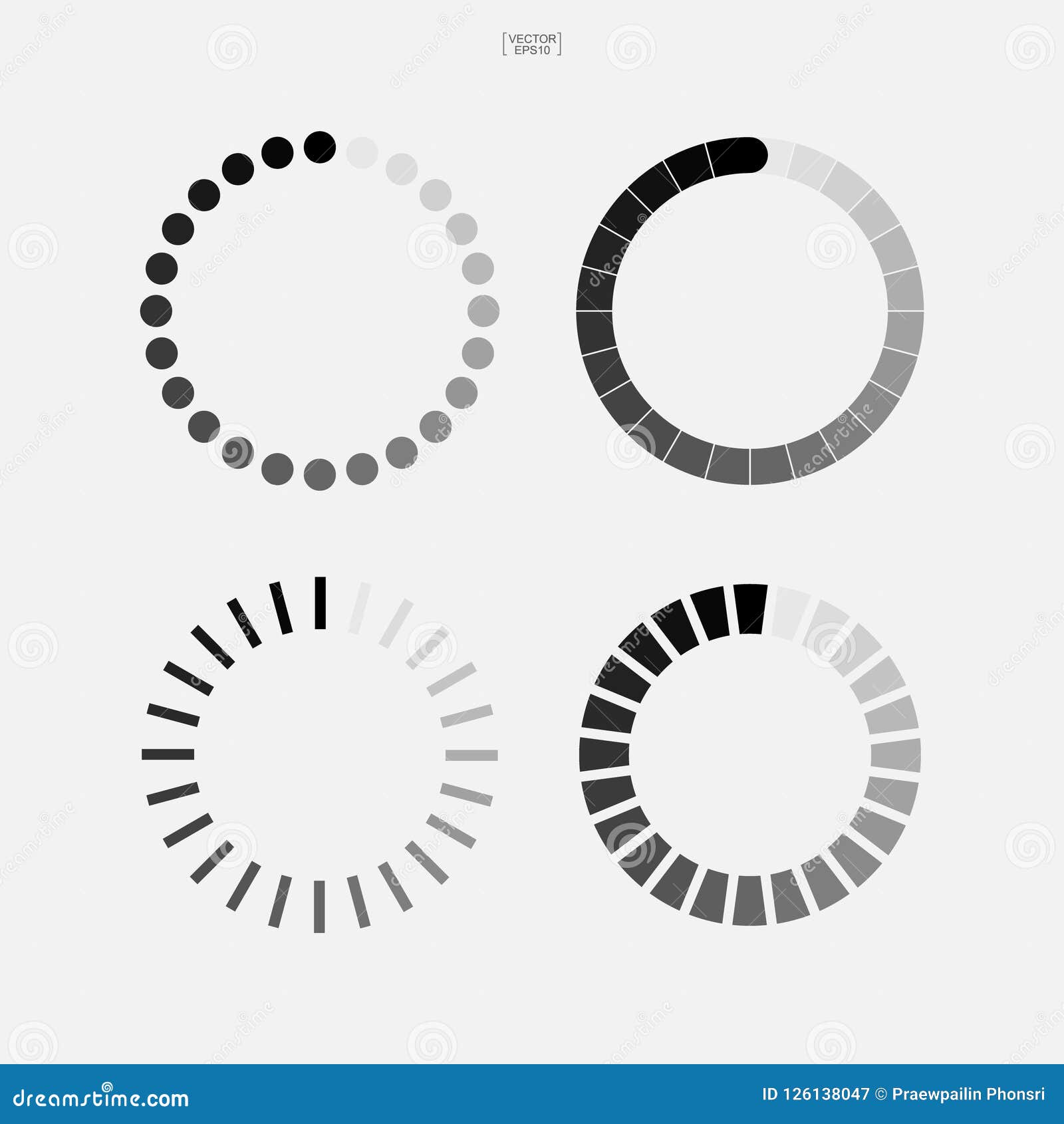 Loading Symbol. Abstract Spinner Icon for Web Design. Vector. Stock ...
