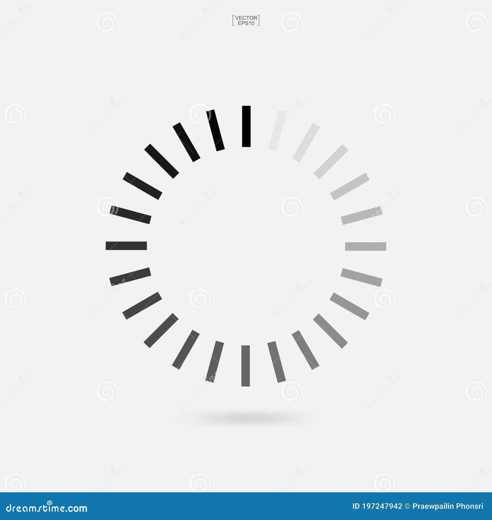 Loading Symbol. Abstract Spinner Icon for Web Page Design Stock Vector ...