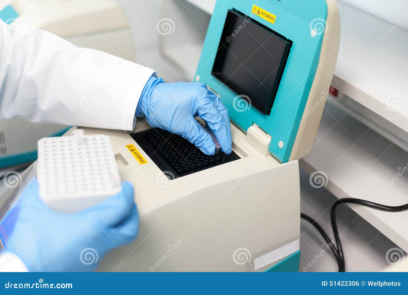 Loading Test Tubes with Sampled DNA for PCR Stock Photo - Image of ...
