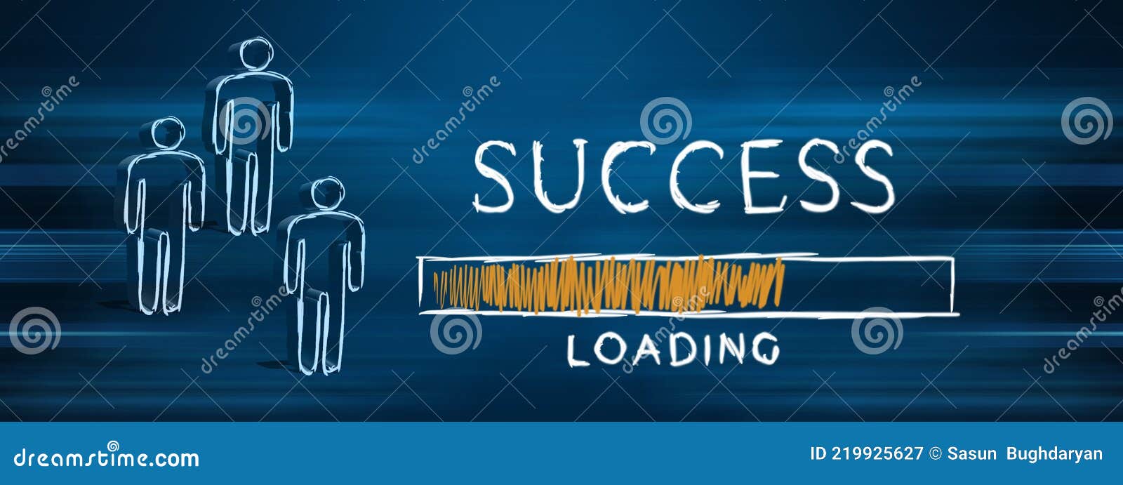 Loading To Business Growth Success Concept Stock Illustration ...
