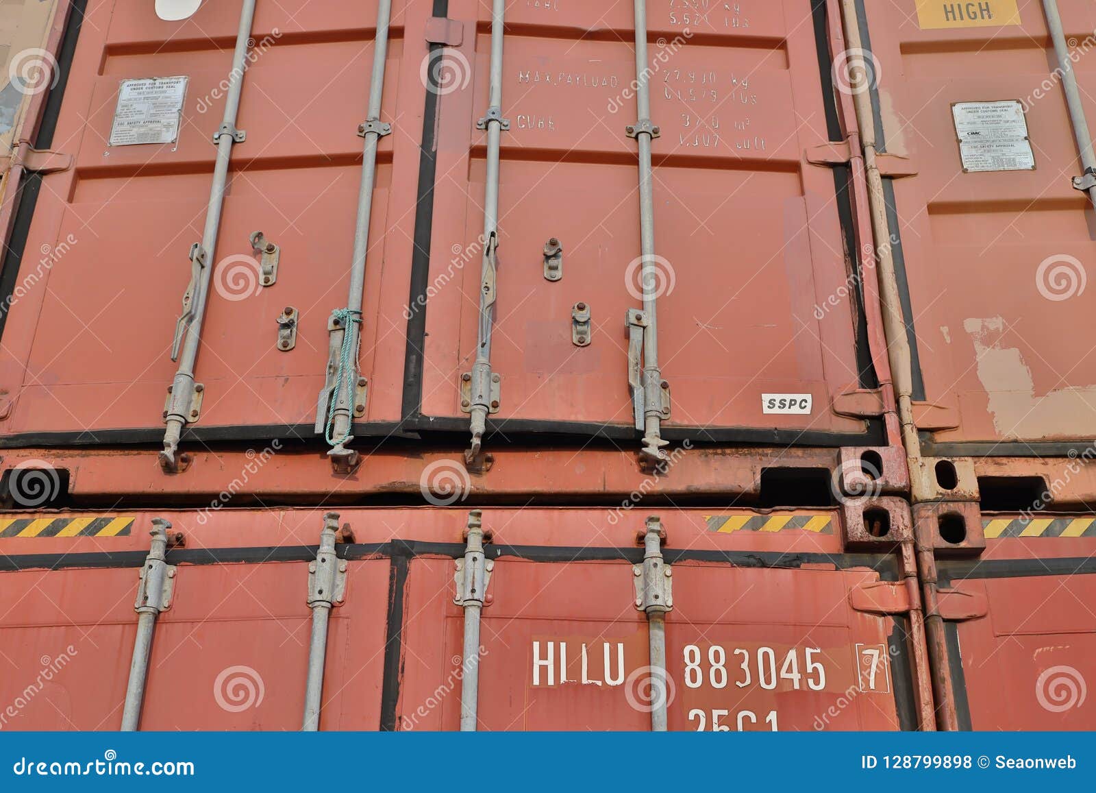 The Loading To Container Depot with Cargo Stock Photo - Image of object ...