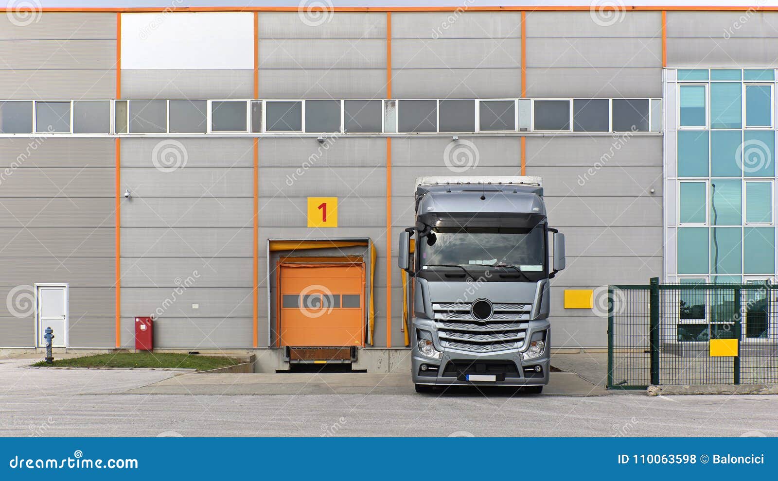 Warehouse Truck stock photo. Image of shipping, loading - 110063598