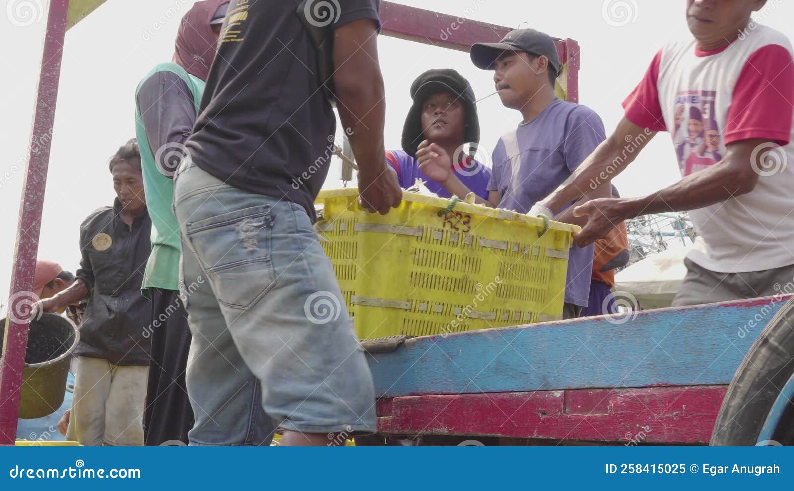 Loading and Unloading Activities and Weighing and Selling Marine ...