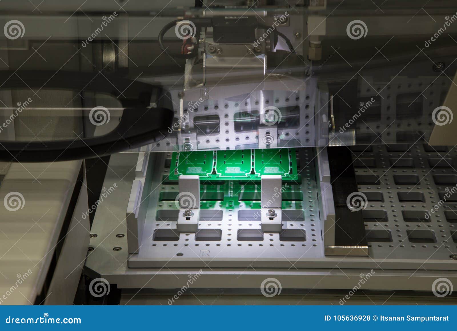 Loading / Unloading Automatic Processing in-line Machine Stock Photo ...