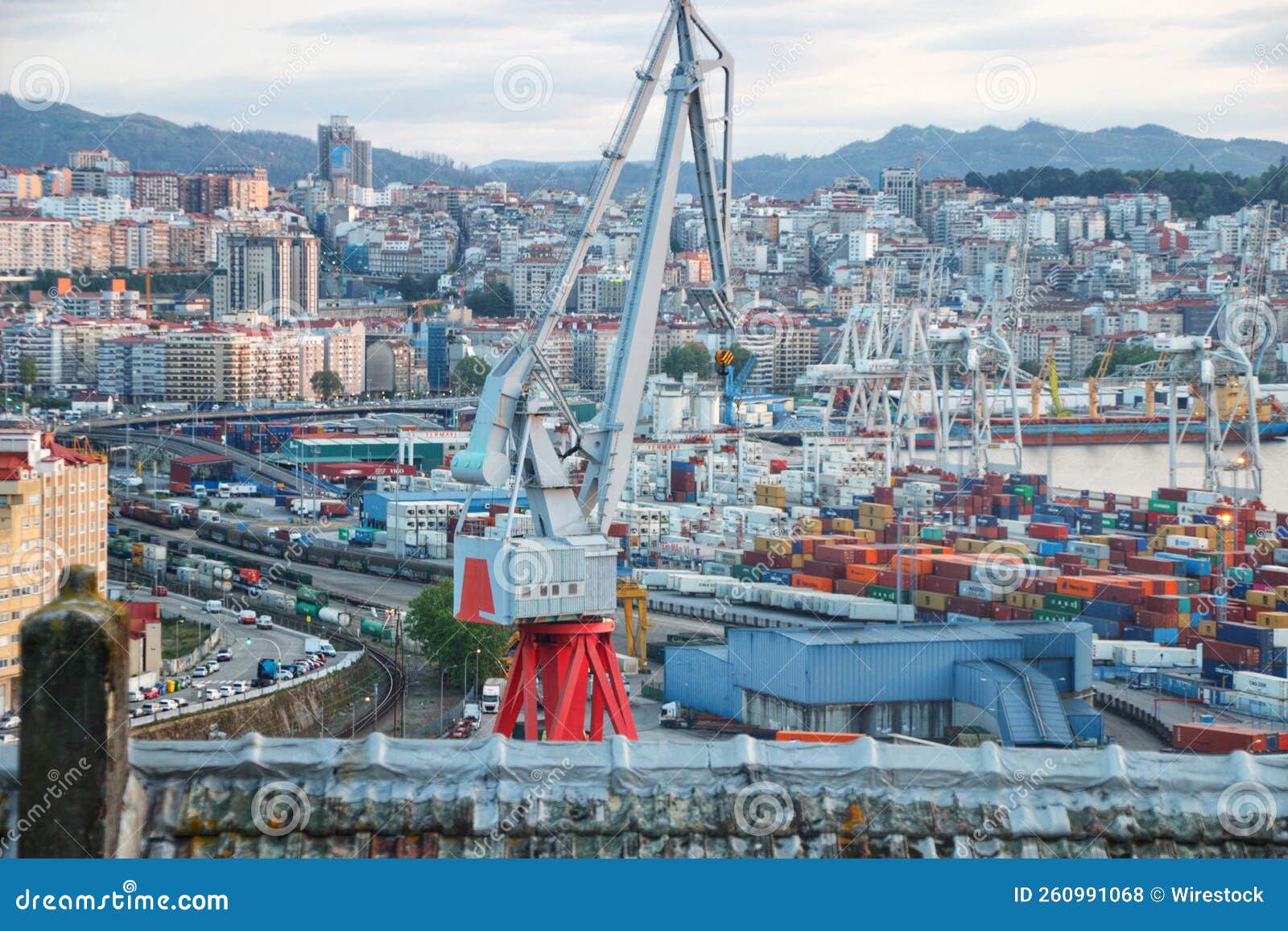 Loading and Unloading Crane for Cargo Containers on the Seaport ...