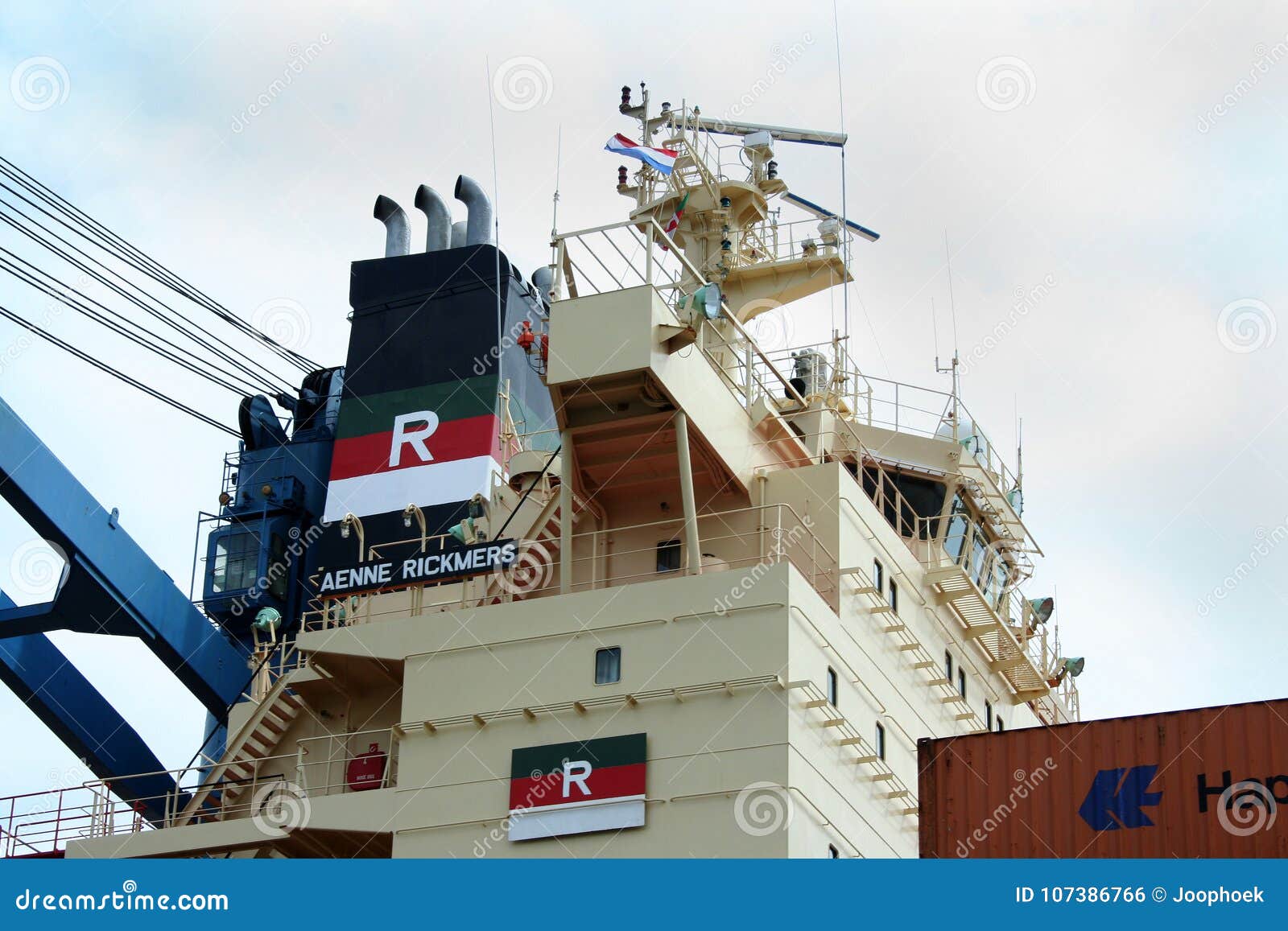 Loading and Unloading in the Port of Rotterdam Editorial Photo - Image ...