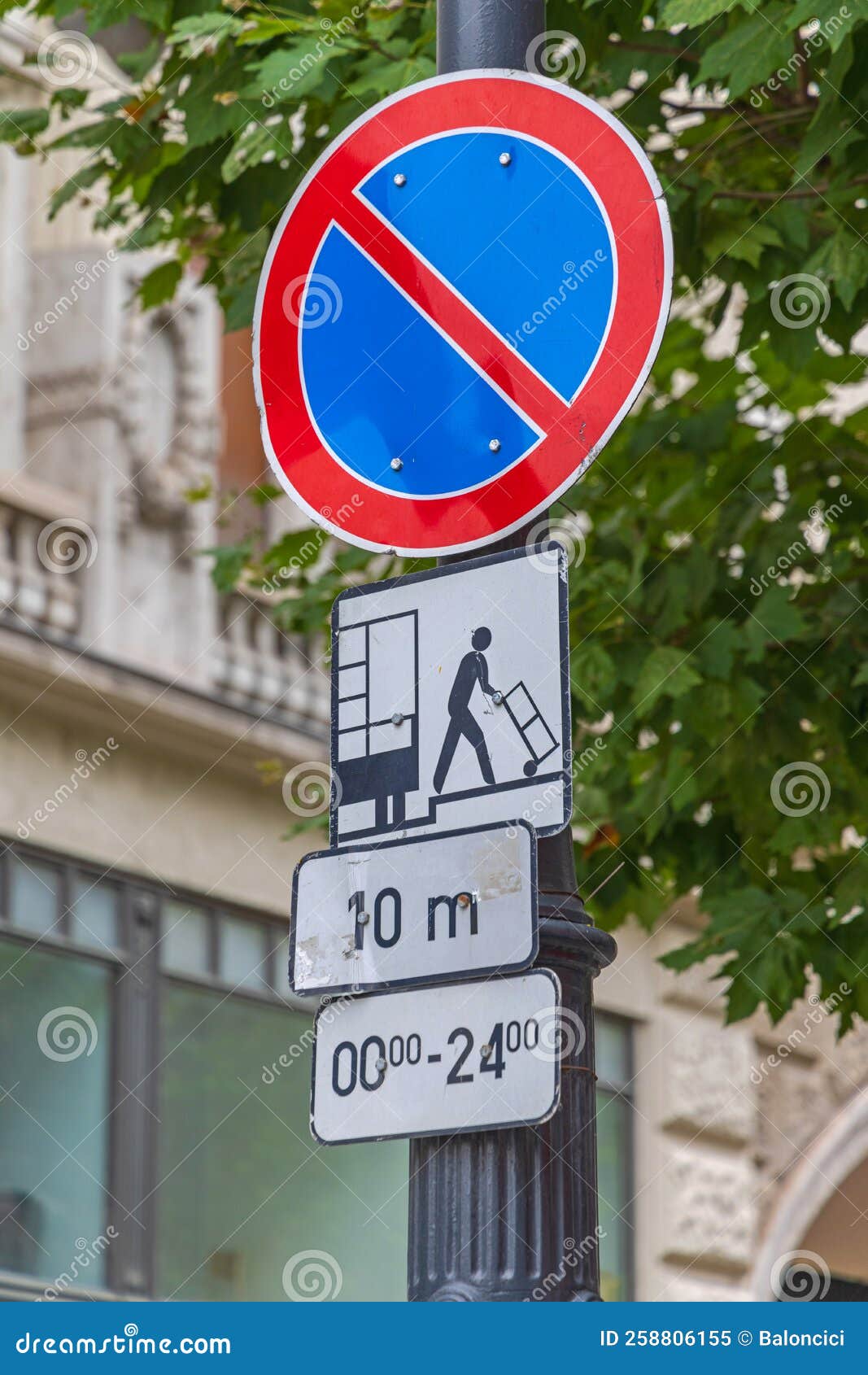 Loading Unloading Sign stock image. Image of capital - 258806155