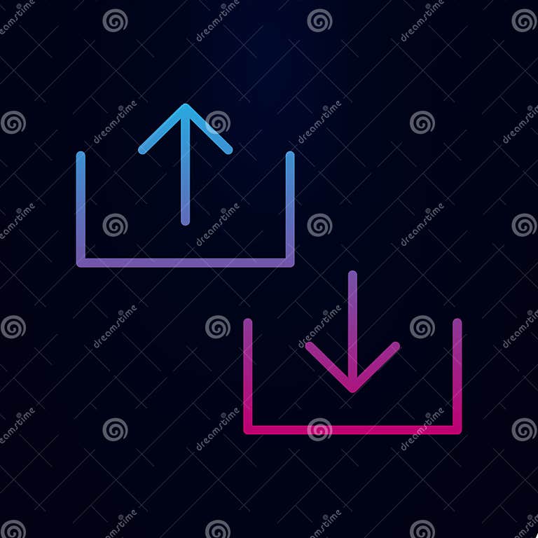 Loading and Unloading Sign Nolan Icon. Simple Thin Line, Outline Vector of Web Icons for Ui and ...