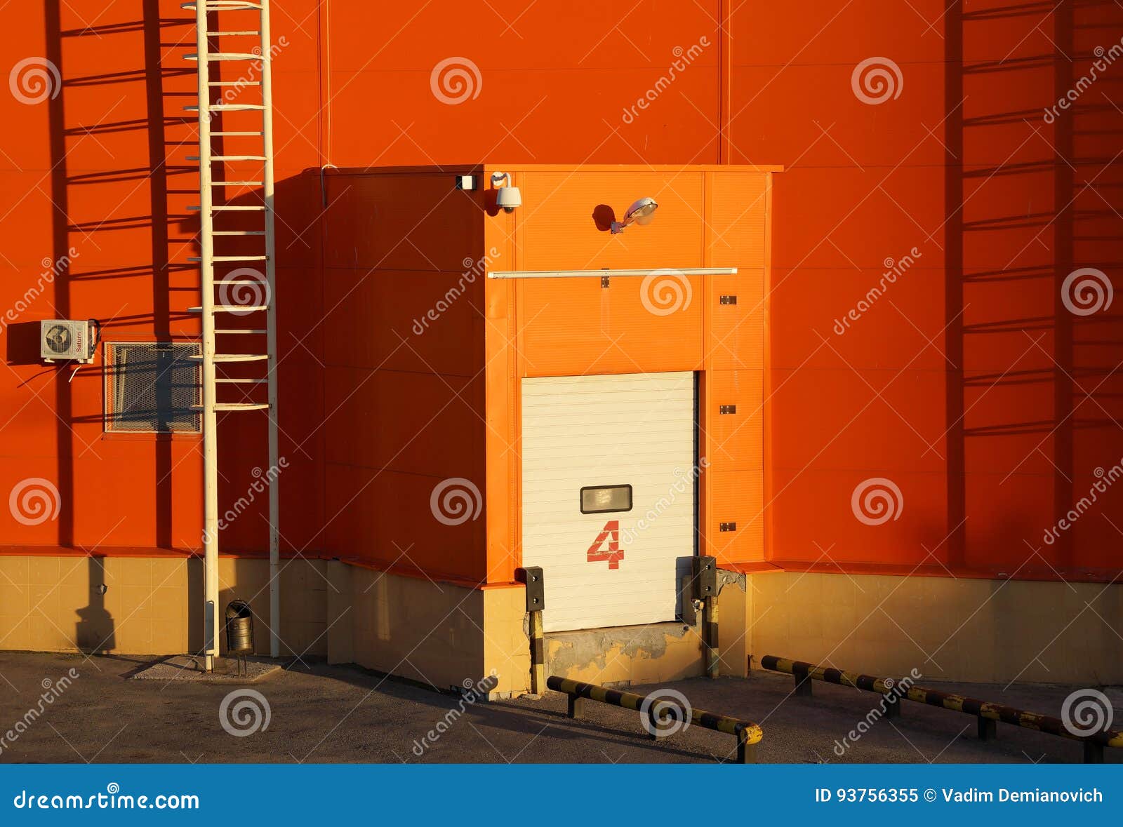 Loading and Unloading Zone of Hypermarket Stock Image - Image of real ...