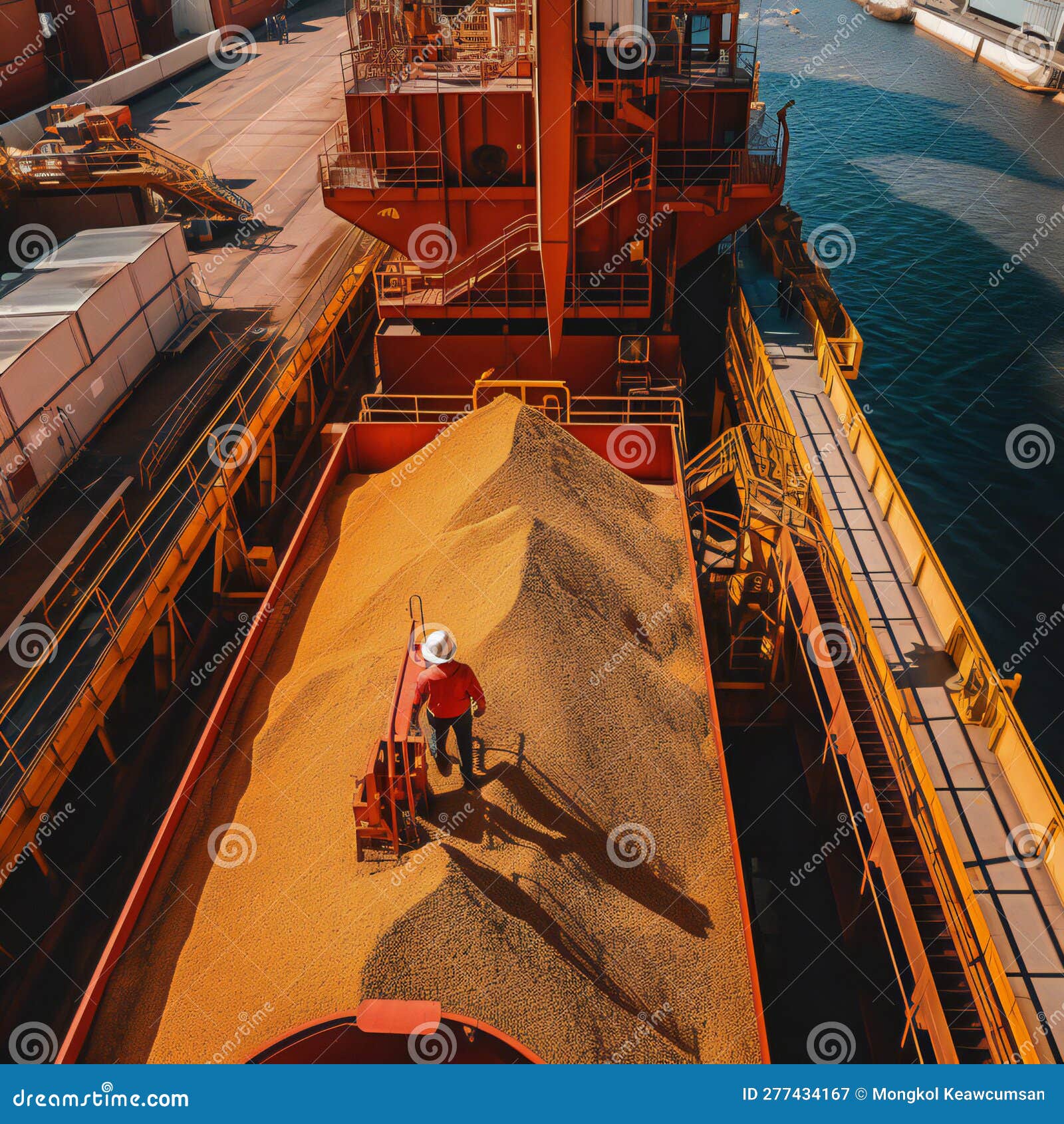 Loading Up: Wheat Shipments Set Sail for Global Markets.generative Ai ...