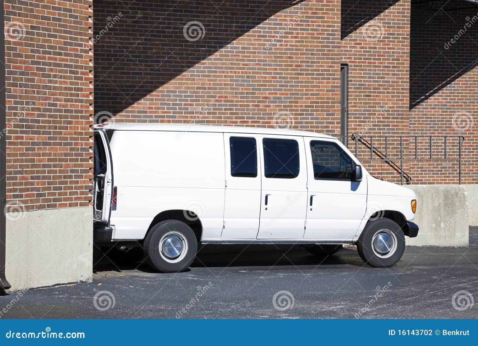 Loading Van stock photo. Image of dock, commercial, door - 16143702