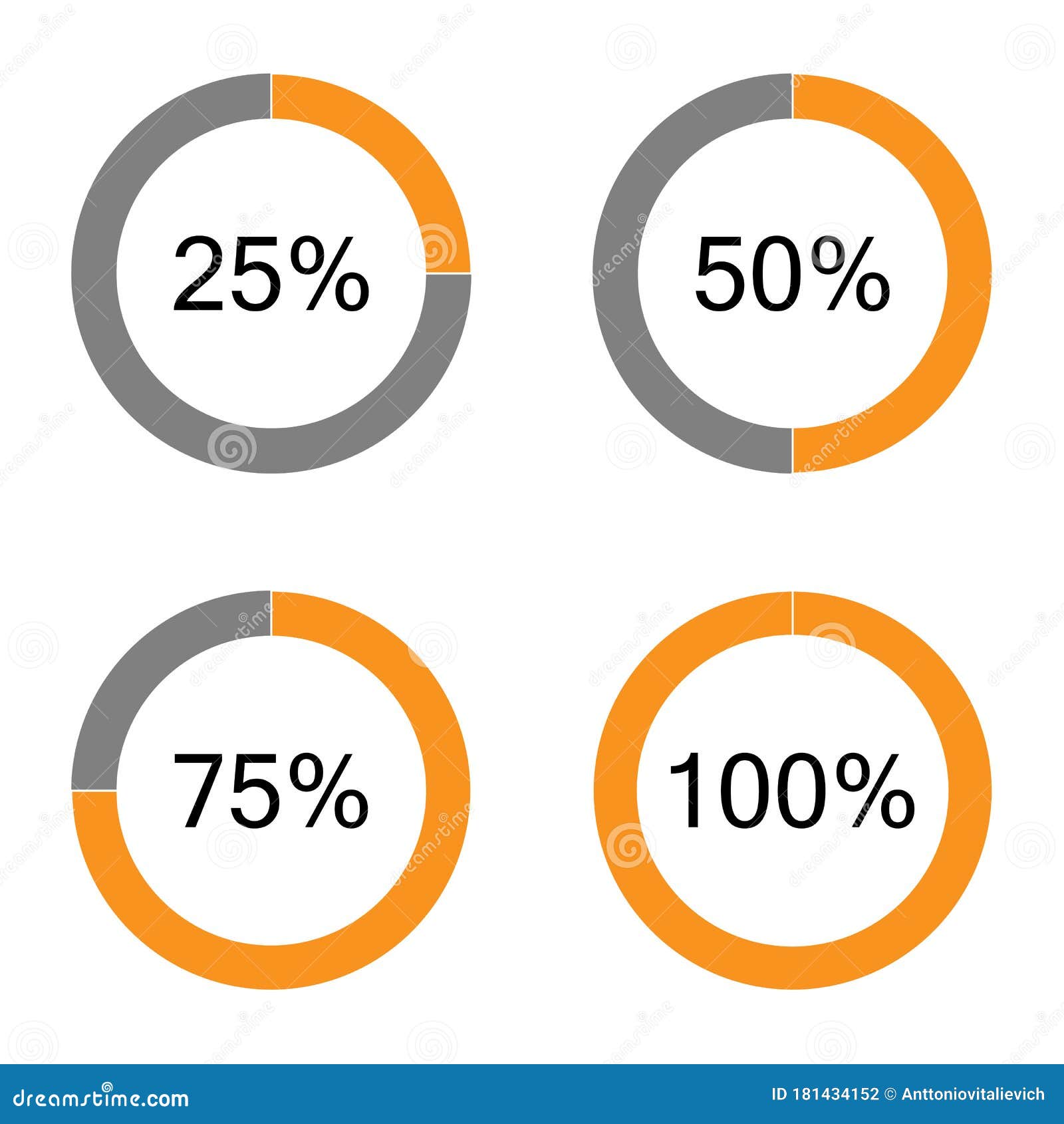 Loading orange vector icon stock vector. Illustration of arrow - 181434152
