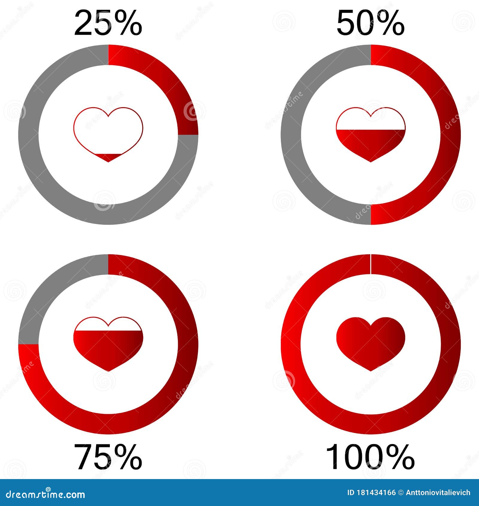 Loading Vector Icon - Red Circle Loading Template Stock Vector ...