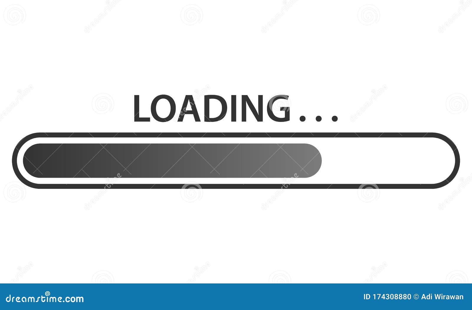 Loading Vector Icon. Loading Bar Element Icon Vector Image Stock Vector ...